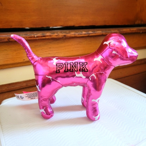 PINK Victoria's Secret | Toys | Victorias Secret Pink Metallic Dog ...
